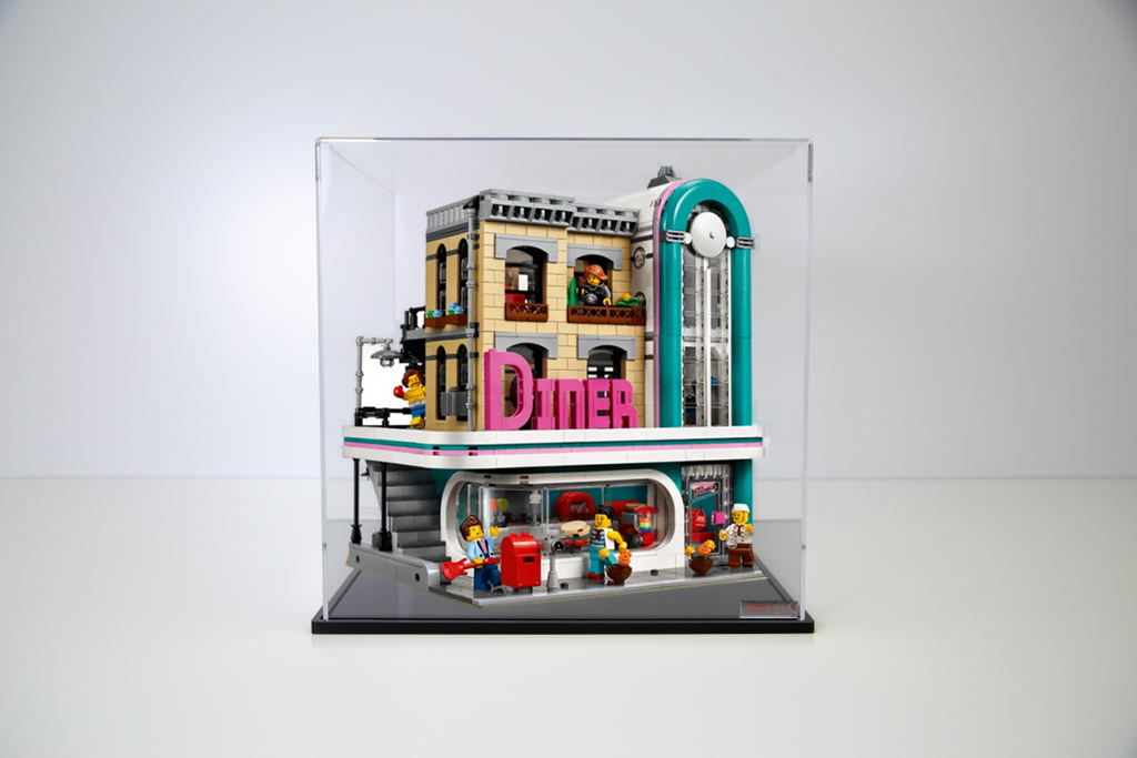 Viewcase Vitrine für den Lego® American Diner Creator Expert 27x30x42 ...